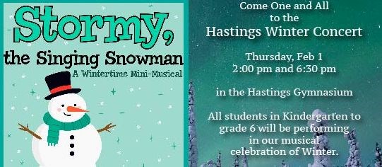 Winter Concert, Stormy the Singing Snowman